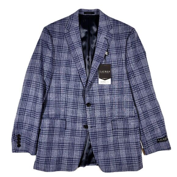 Lauren Ralph Lauren | Suits & Blazers | Lauren Ralph Lauren Ultraflex Blue Plaid Blazer Mens 38r ...